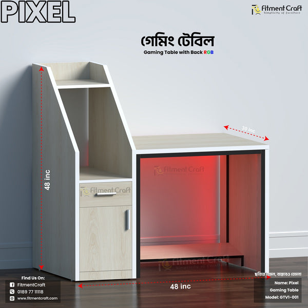 Pixel - Gaming Table | GTV1-001