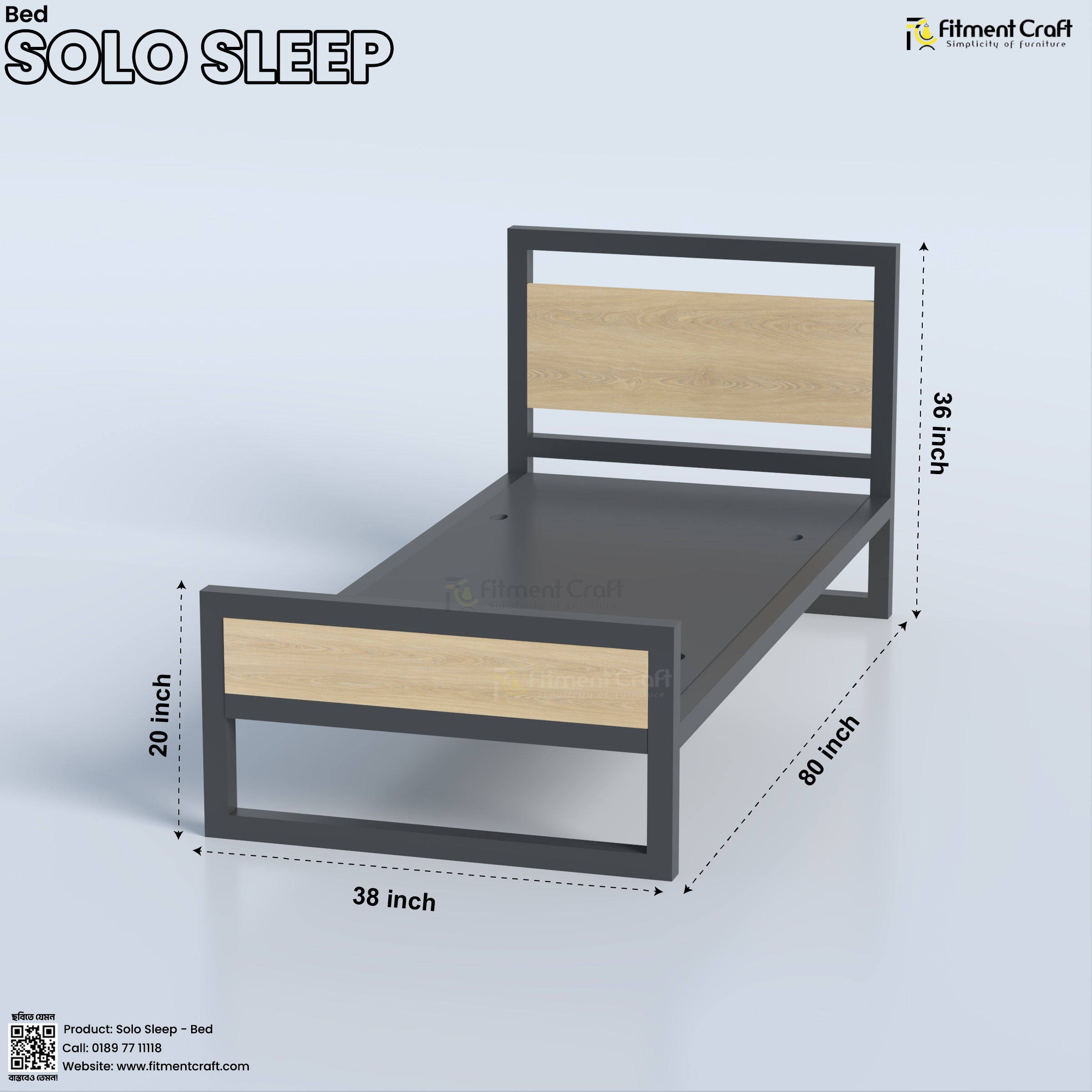 Solo Sleep Single Bed MBV2 001