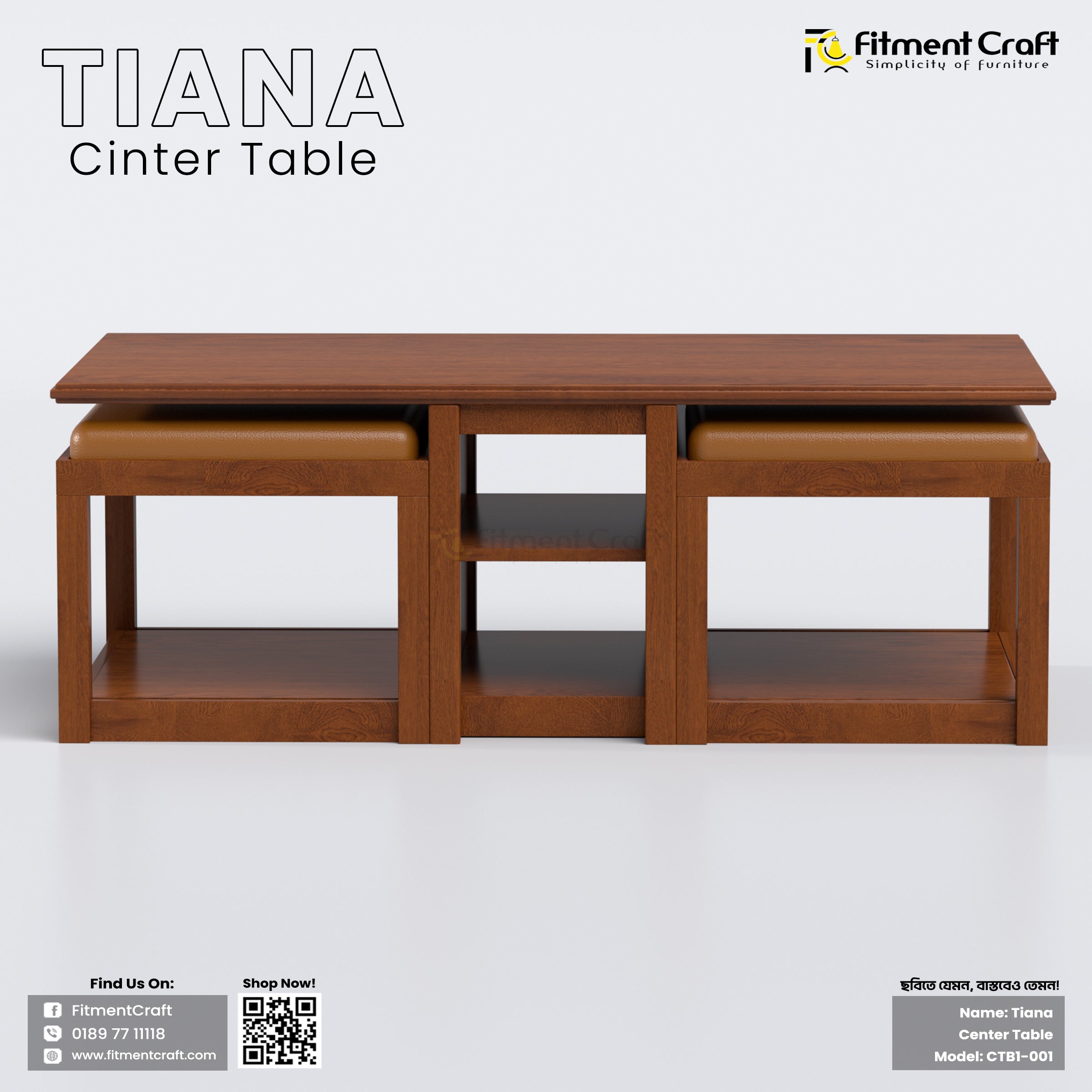 Tiana - Center Table । CTB1-001